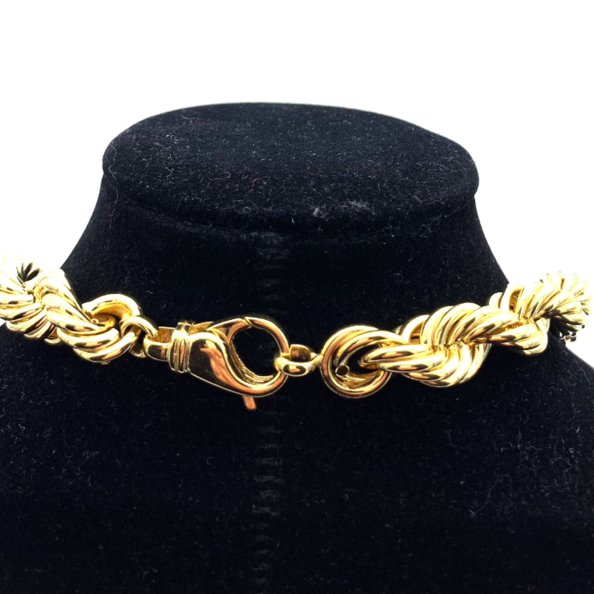 10K Yellow Gold Rope Chain 779 - Etsy