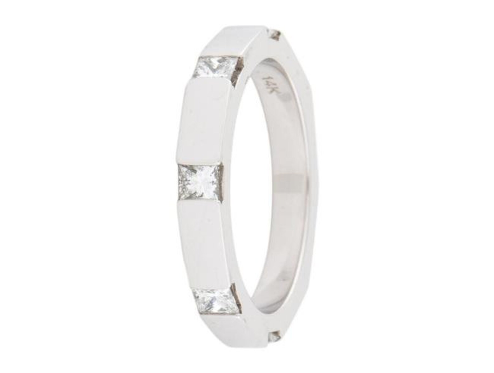 14k Yellow Gold High Polish & Rhodium-plated 0.50ct Diamond - Etsy Canada