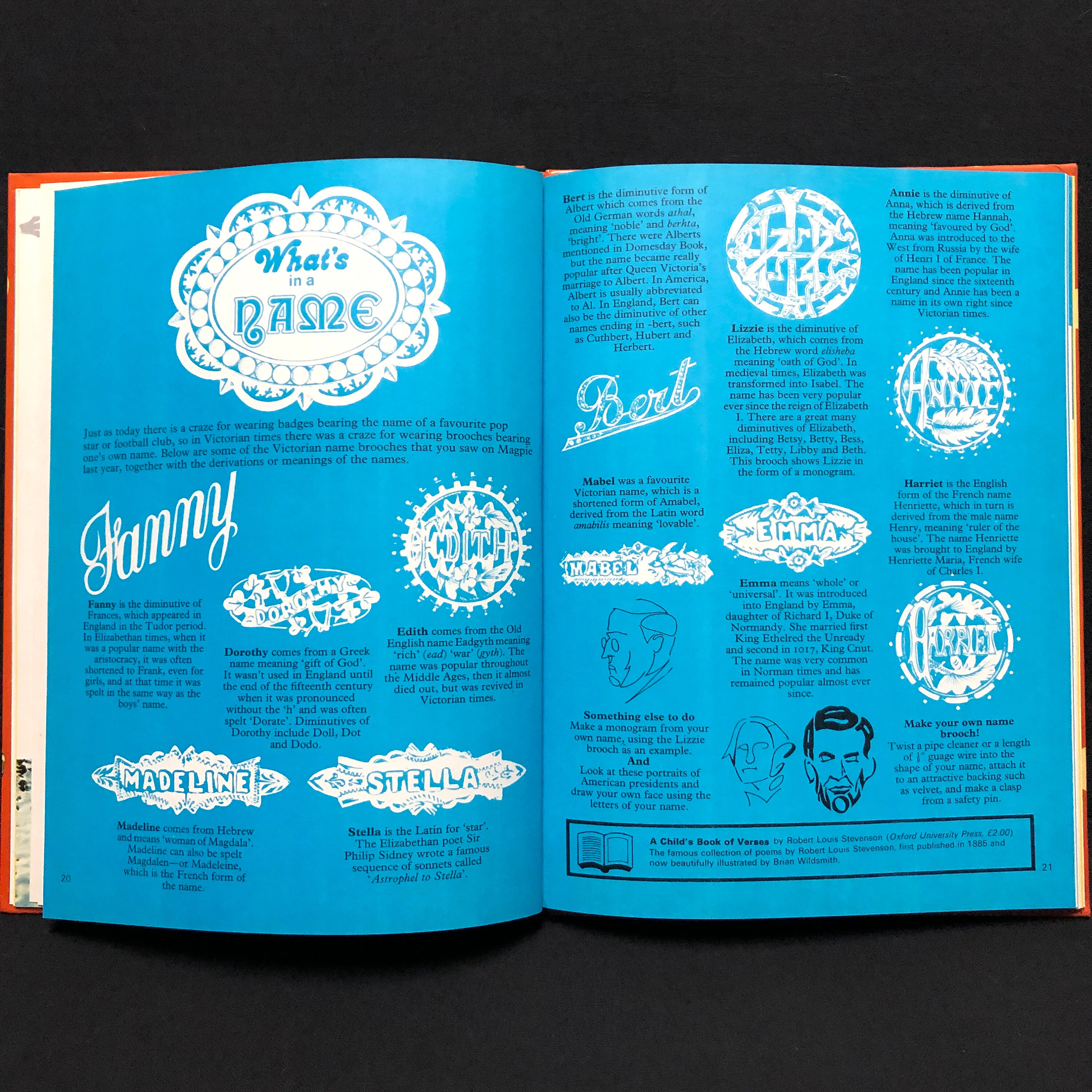 Magpie annual 1976 full of great retro 70s graphic design | Etsy