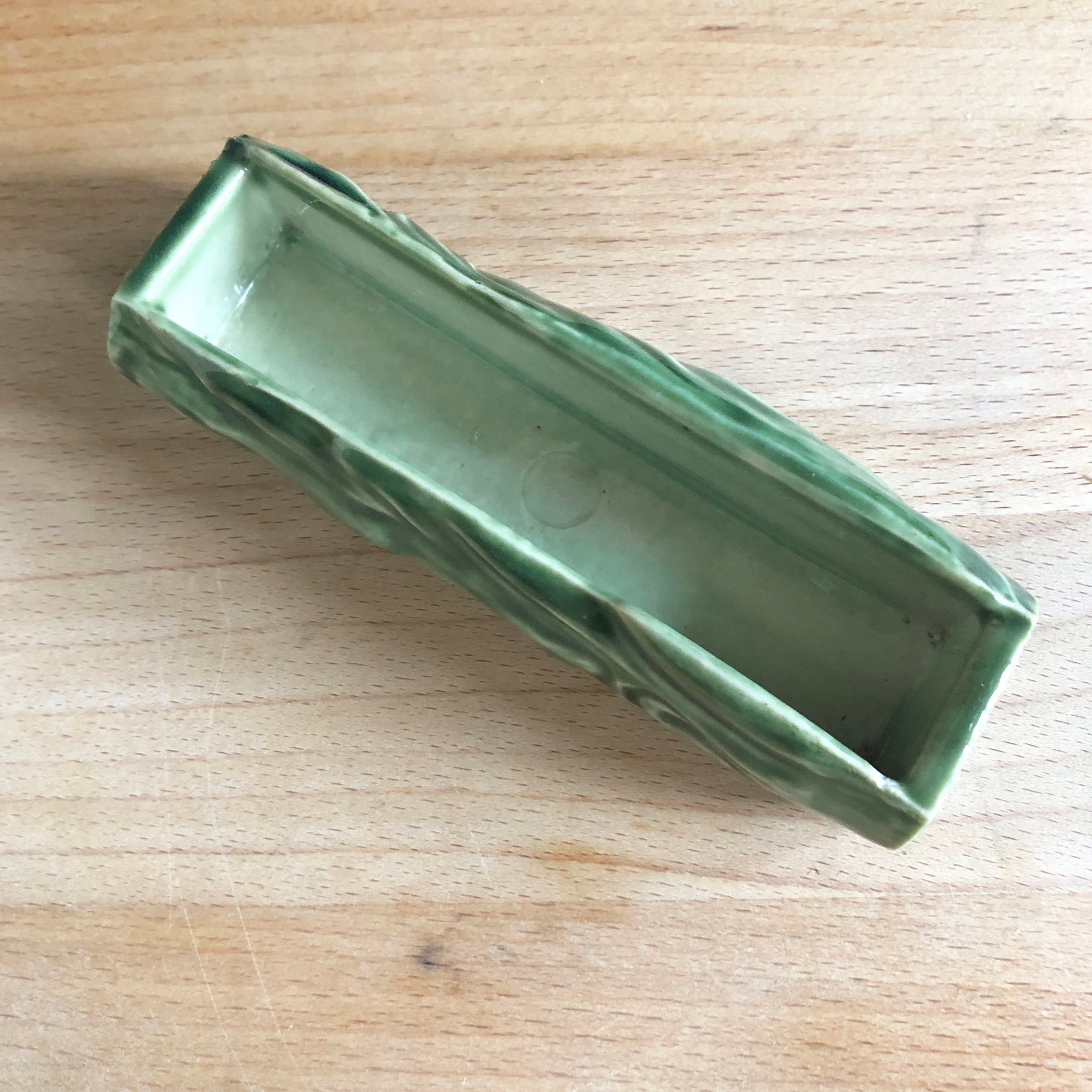 Wade Pottery Green Log Posy Vase | Etsy