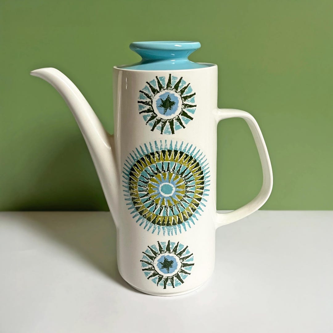 J&G Meakin Studio Aztec Coffee Pot: 1960s Retro - Etsy