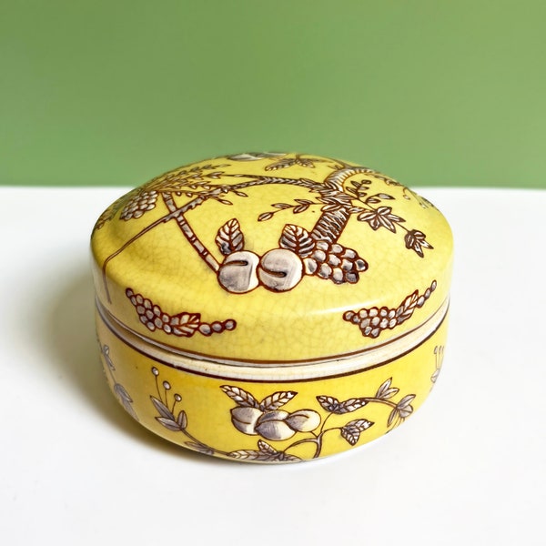 Round Chinese Ceramic Box - Etsy