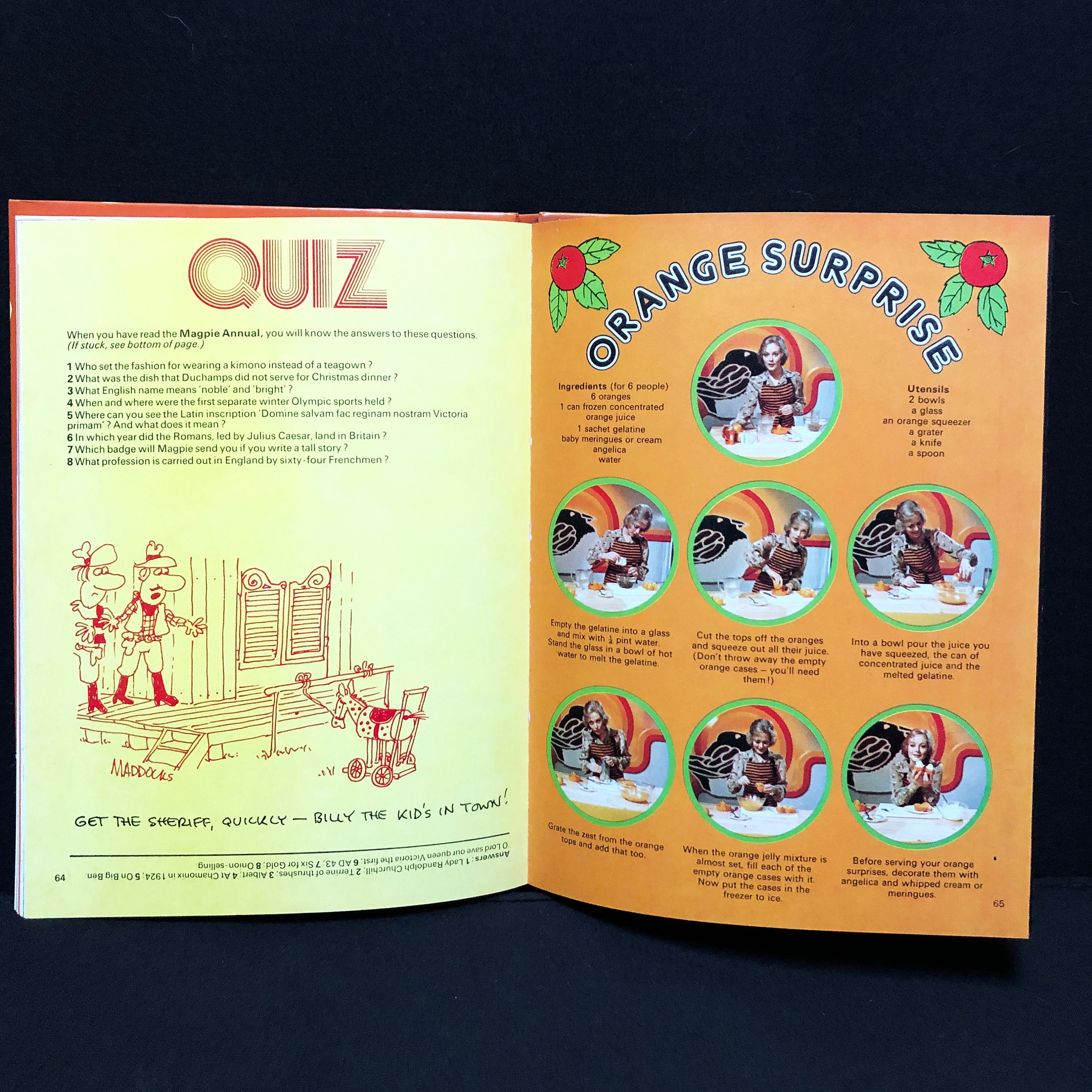 Magpie annual 1976 full of great retro 70s graphic design | Etsy