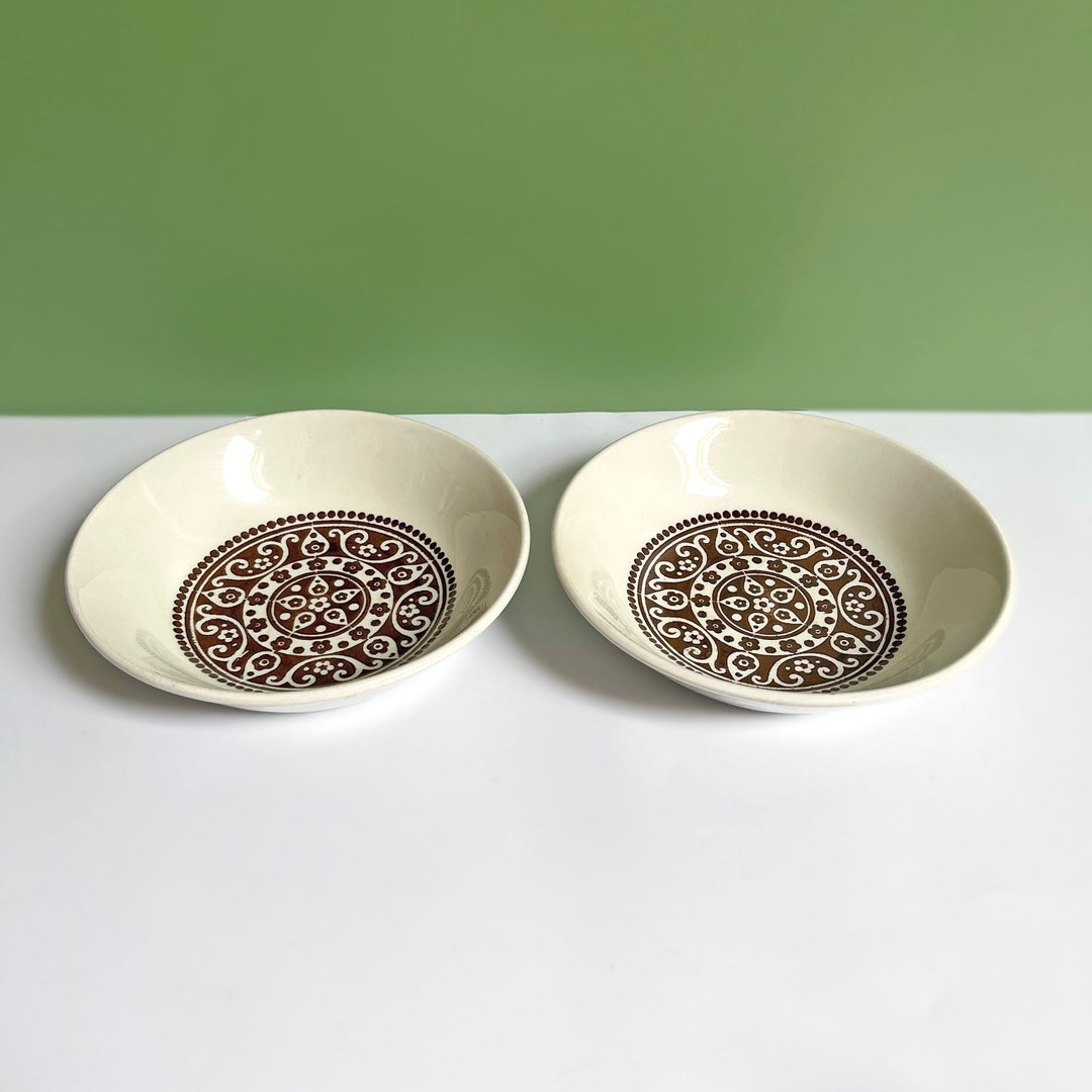 1970s Retro Bowls, Pair of Biltons Cereal, Soup & Dessert Dishes - Etsy
