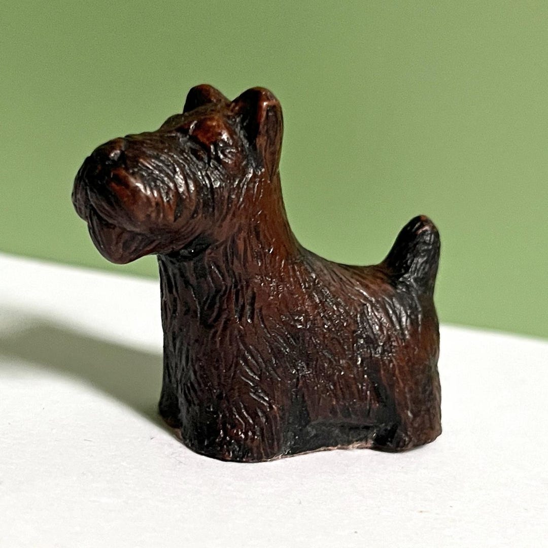 Scotty Dog Figurine: Vintage Priory Castings Bronze Resin Miniature ...