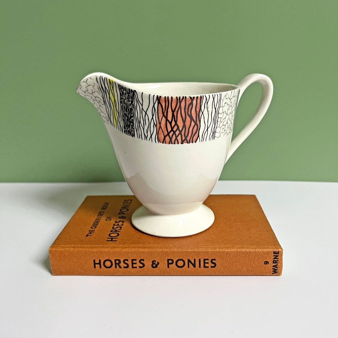 1950s Retro Jug, Swinnertons Raffia Pattern Mid-century Modern Design ...