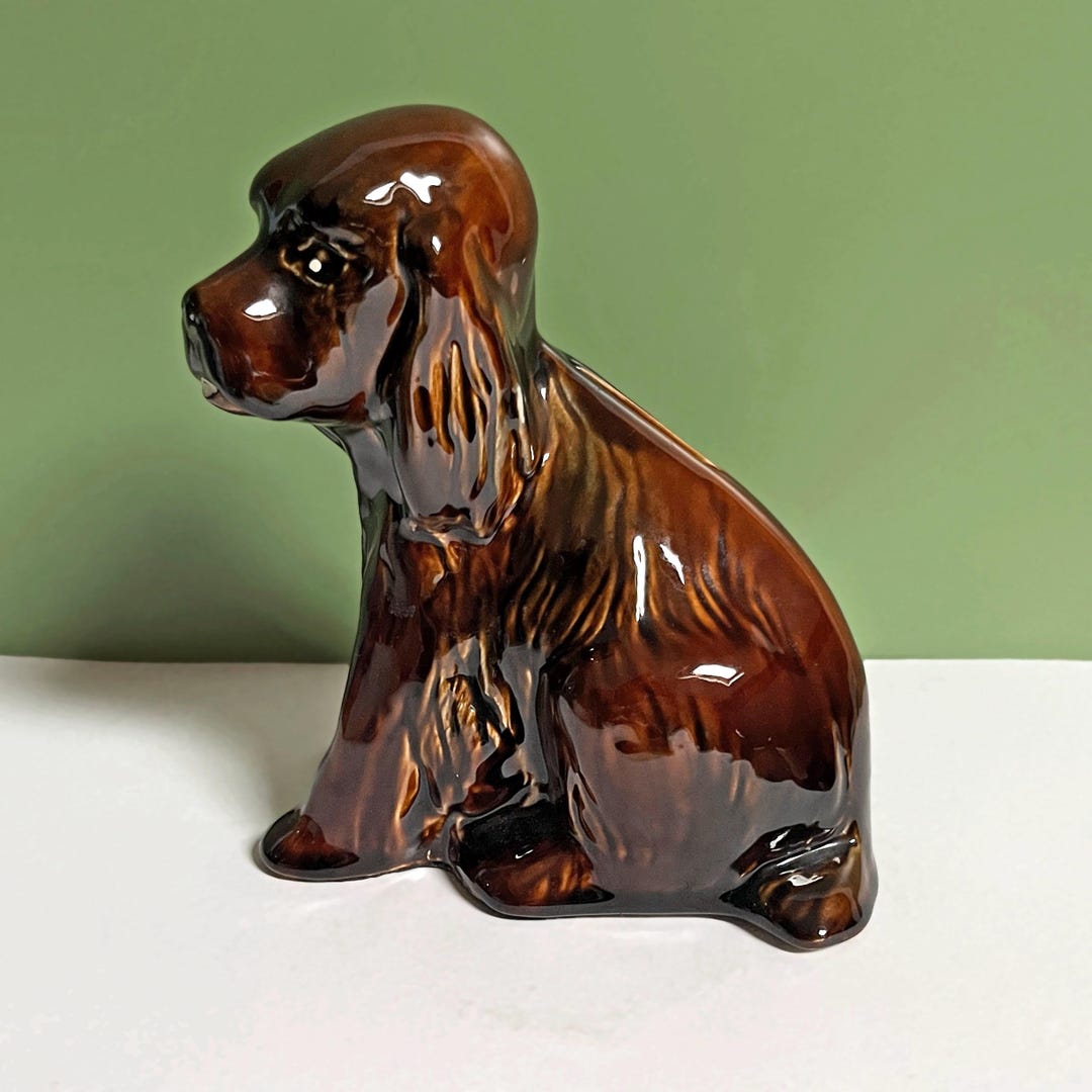 Spaniel Dog Money Box: Arthur Wood Dark Brown Ceramic Coin Bank - Etsy