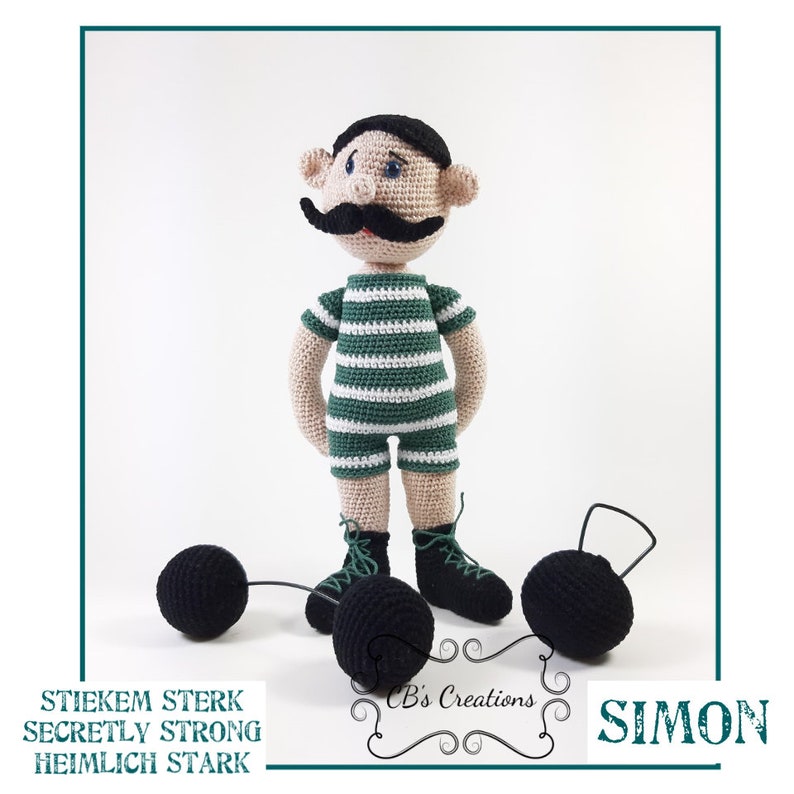 Secretly Strong Simon Amigurumi Crochet Pattern PDF - Etsy