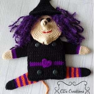 Jumping Jack Halloween, Amigurumi Crochet Pattern, Witch and Scarecrow ...