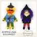 Jumping Jack Halloween Amigurumi Crochet Pattern Witch and - Etsy