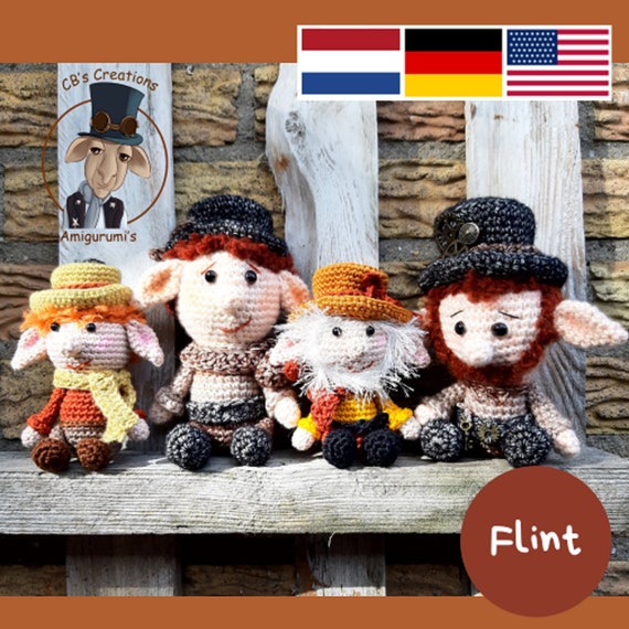 Flint Amigurumi Crochet Pattern Little Tough Elf - Etsy