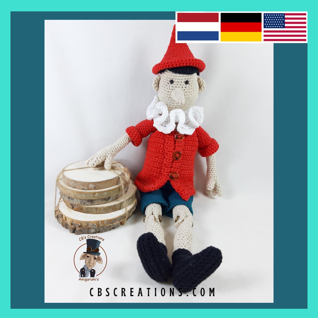 Wooden Puppet Pinocchio: Crochet Your Own Wooden Puppet - A Classic ...