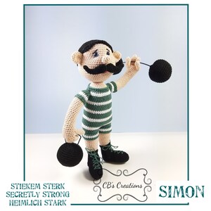 Secretly Strong Simon, Amigurumi Crochet Pattern, PDF - Etsy