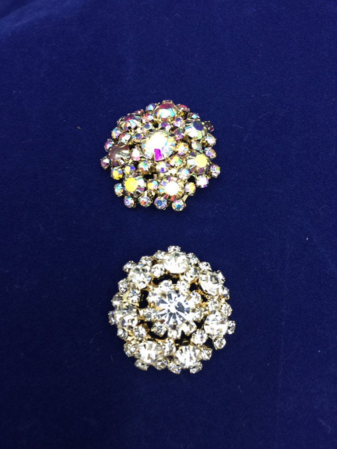 Elegant Silver Rhinestone Buttons,embellishments for DIY Bling ...