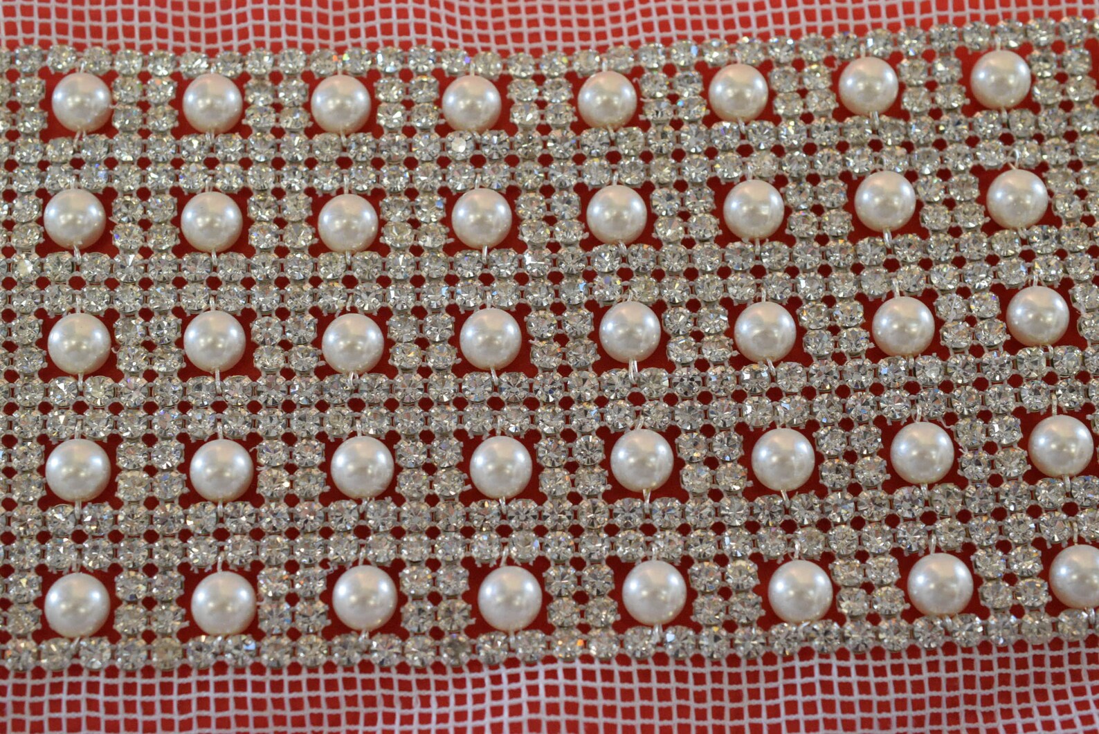 Crystal Rhinestone Trim by the Yard- Silver Bridal Banding- Crystal ...