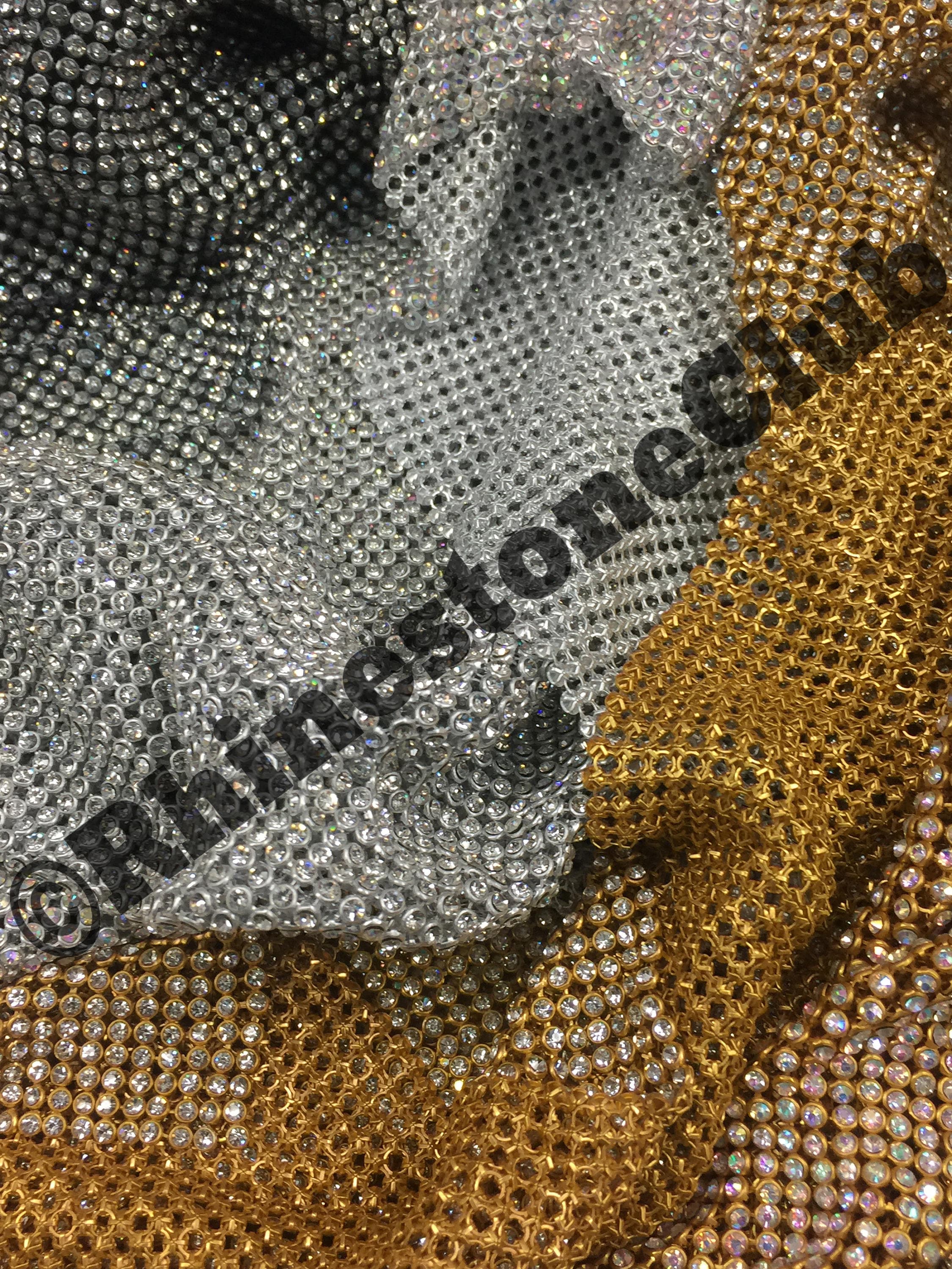 Rhinestone sheets / rhinestone fabric 48 inches long and 20 | Etsy