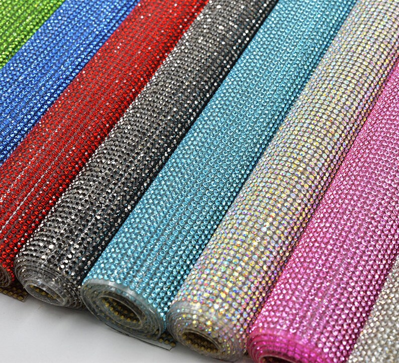 Rhinestone Sheets / Rhinestone Fabric Perfect for Dress - Etsy