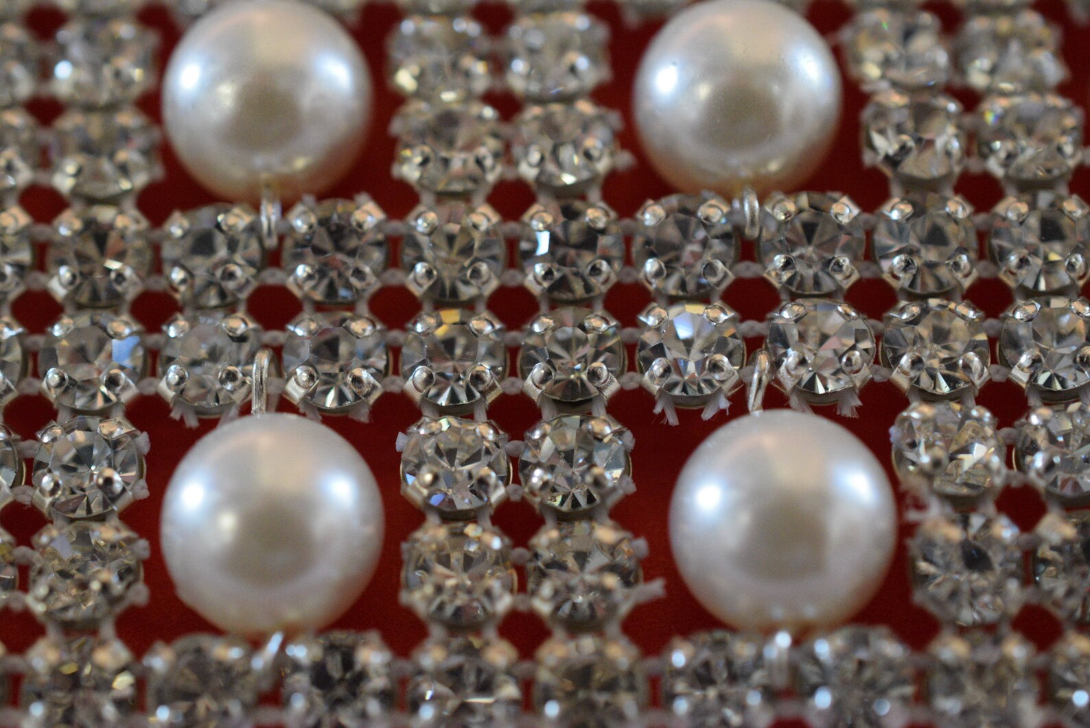 Crystal Rhinestone Trim by the Yard- Silver Bridal Banding- Crystal ...