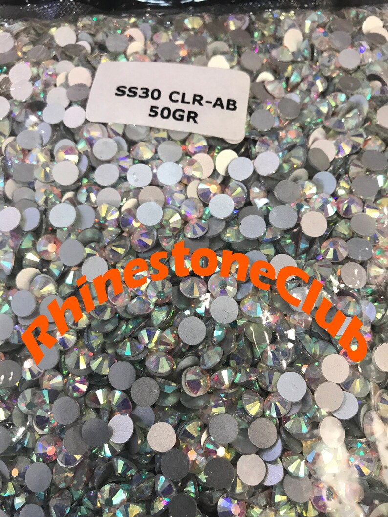 SS 30 Crystal AB Loose Rhinestone Packs/ Shine Rhinestones . High ...