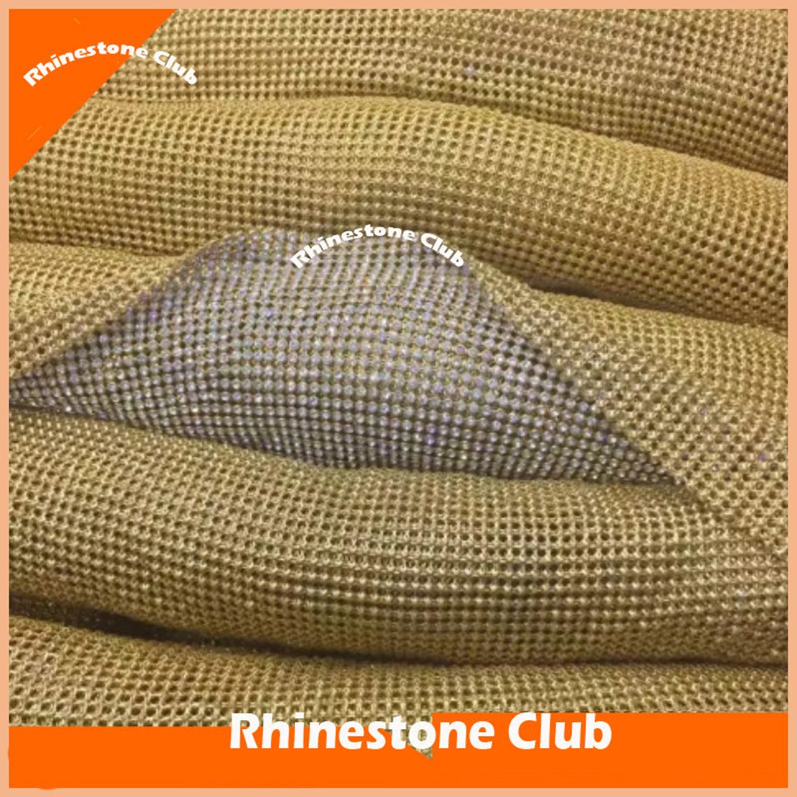 Rhinestone Sheets / Rhinestone Fabric ,with Mesh 45 Inches Long and 15 ...