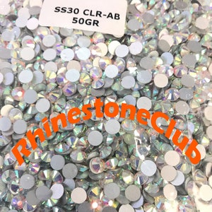 SS 30 Crystal AB Loose Rhinestone Packs/ Shine Rhinestones . High ...