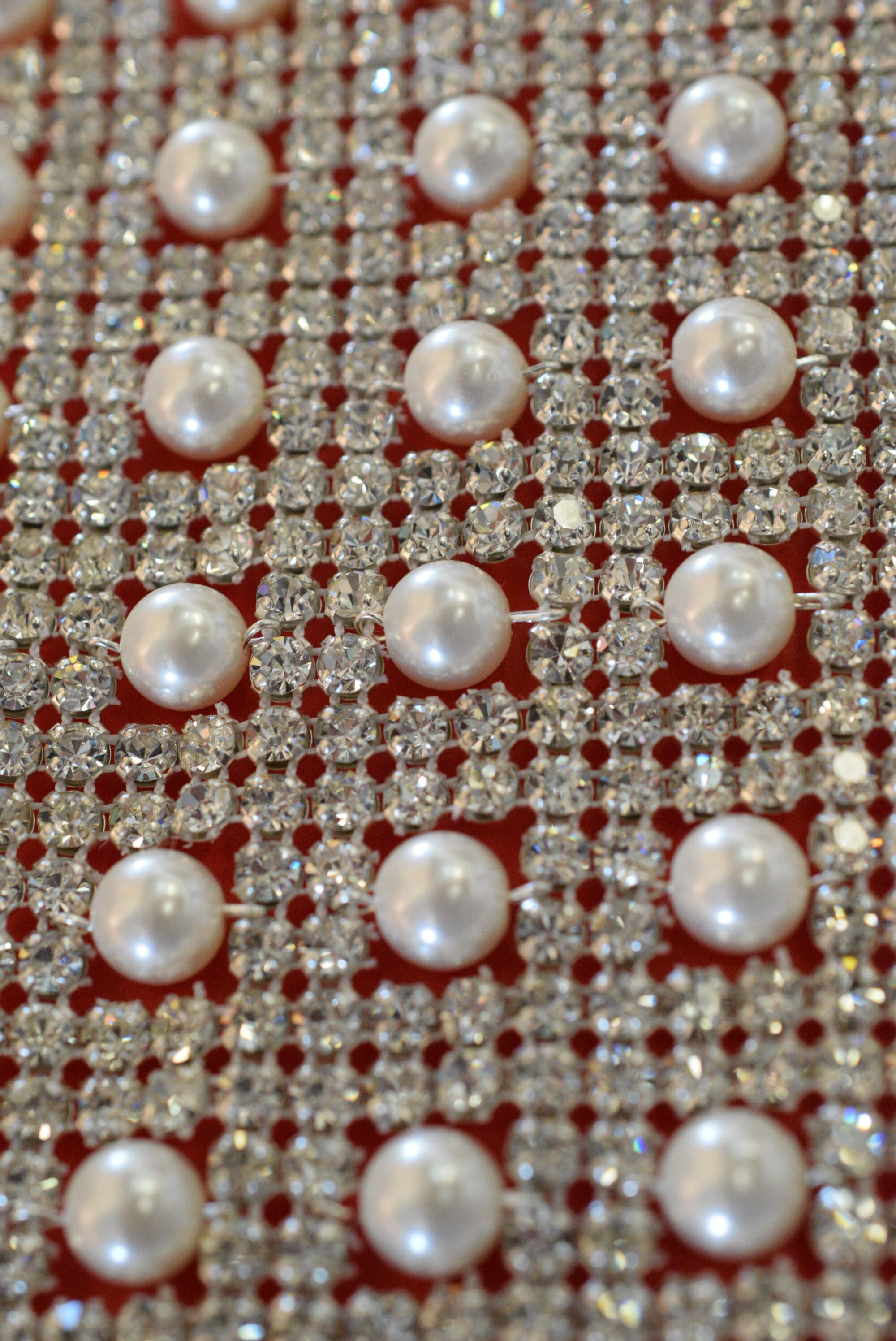 Crystal Rhinestone Trim by the Yard- Silver Bridal Banding- Crystal ...