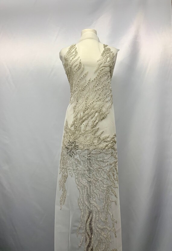 Rhinestone Tulle Full Body Fabric DIY /rhinestone Beaded Full - Etsy