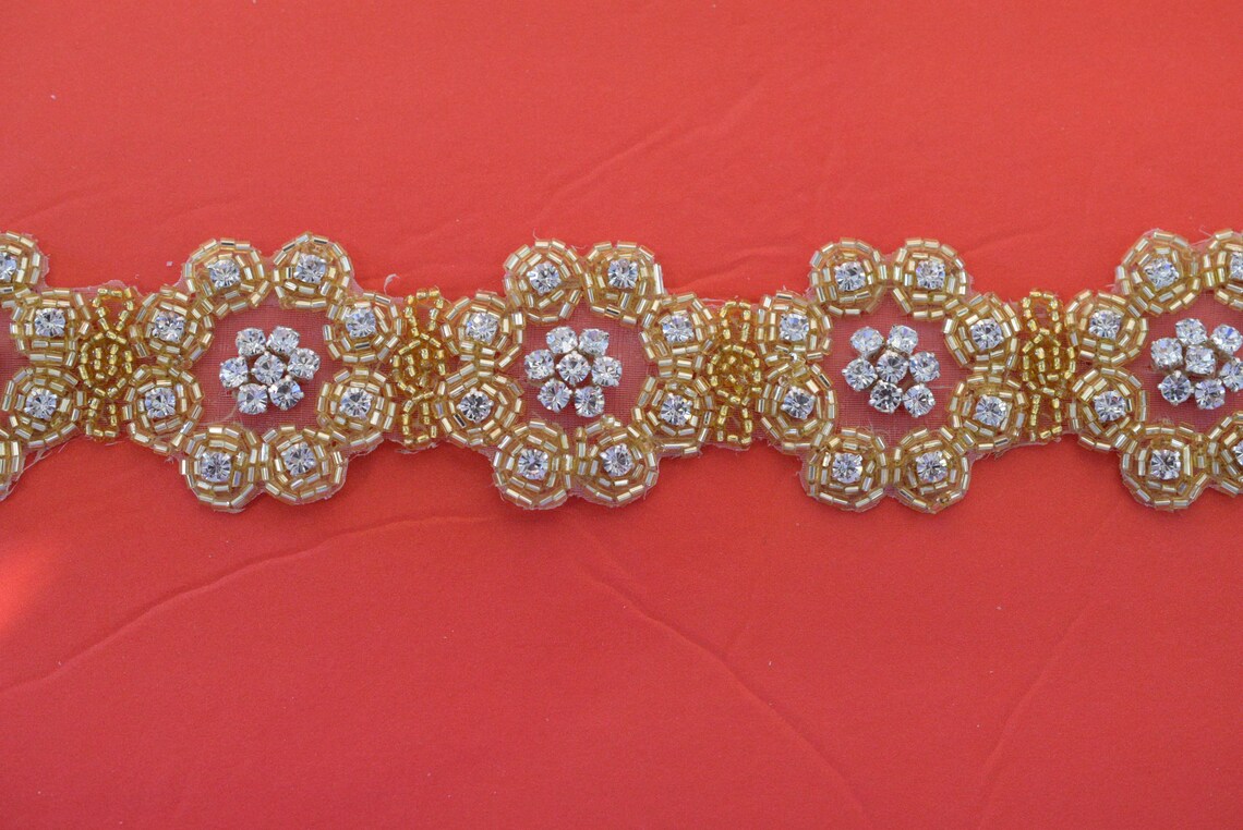 Rhinestone Chain/ Formal gown belt/ rhinestone wedding sashes | Etsy