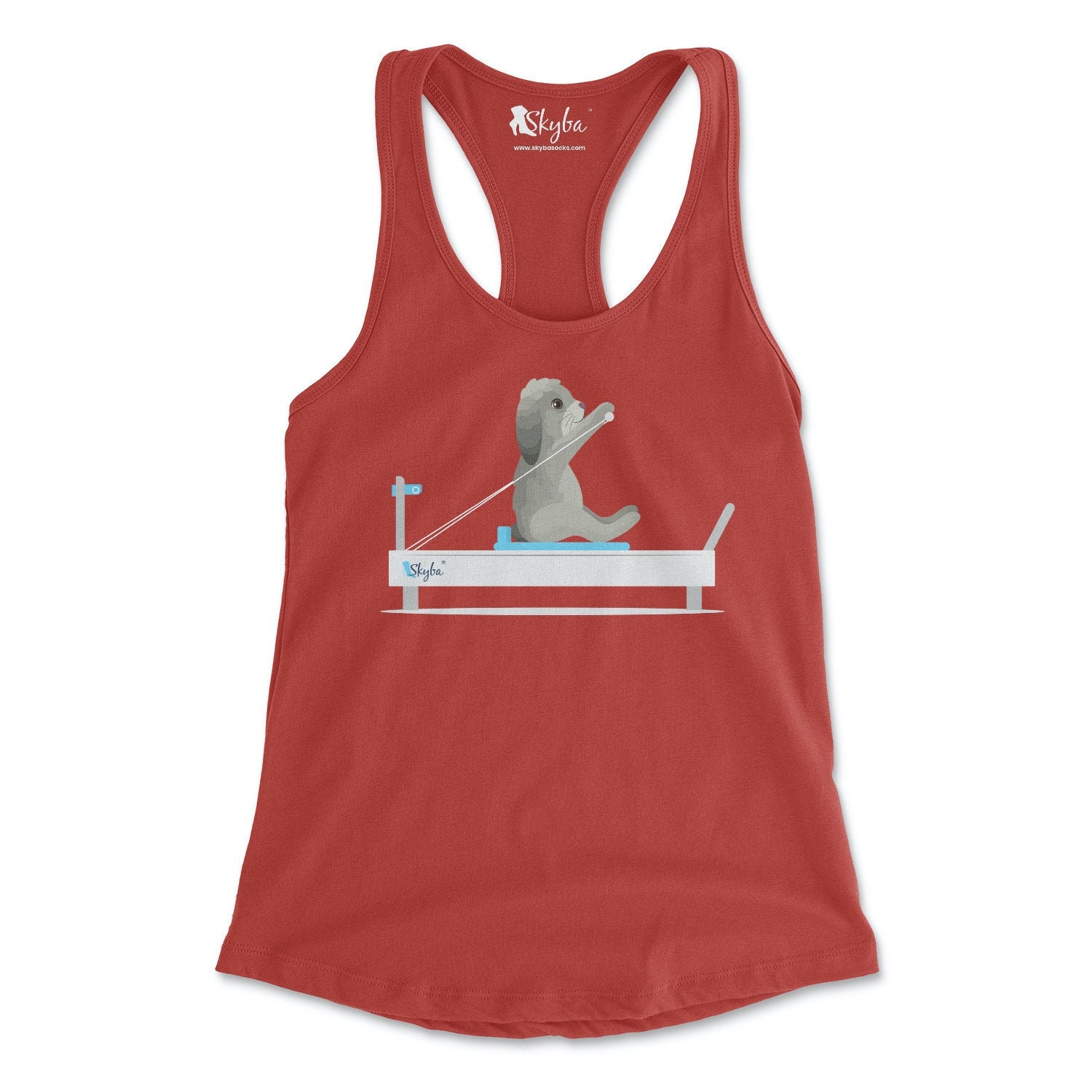 Rabbit Rowing on Pilates Reformer - Women's Racerback Tank Top - Etsy