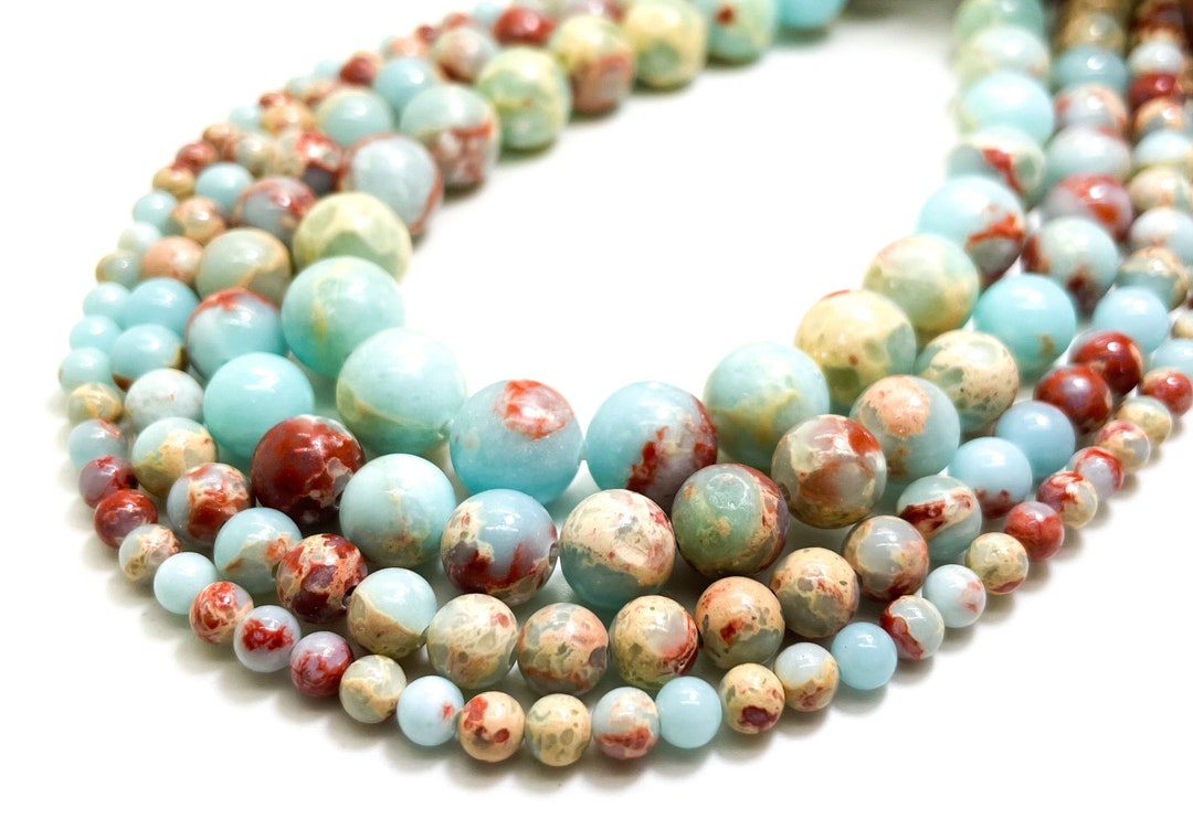 Natural Blue African Sea Sediment Jasper Smooth Polished Round Sphere ...