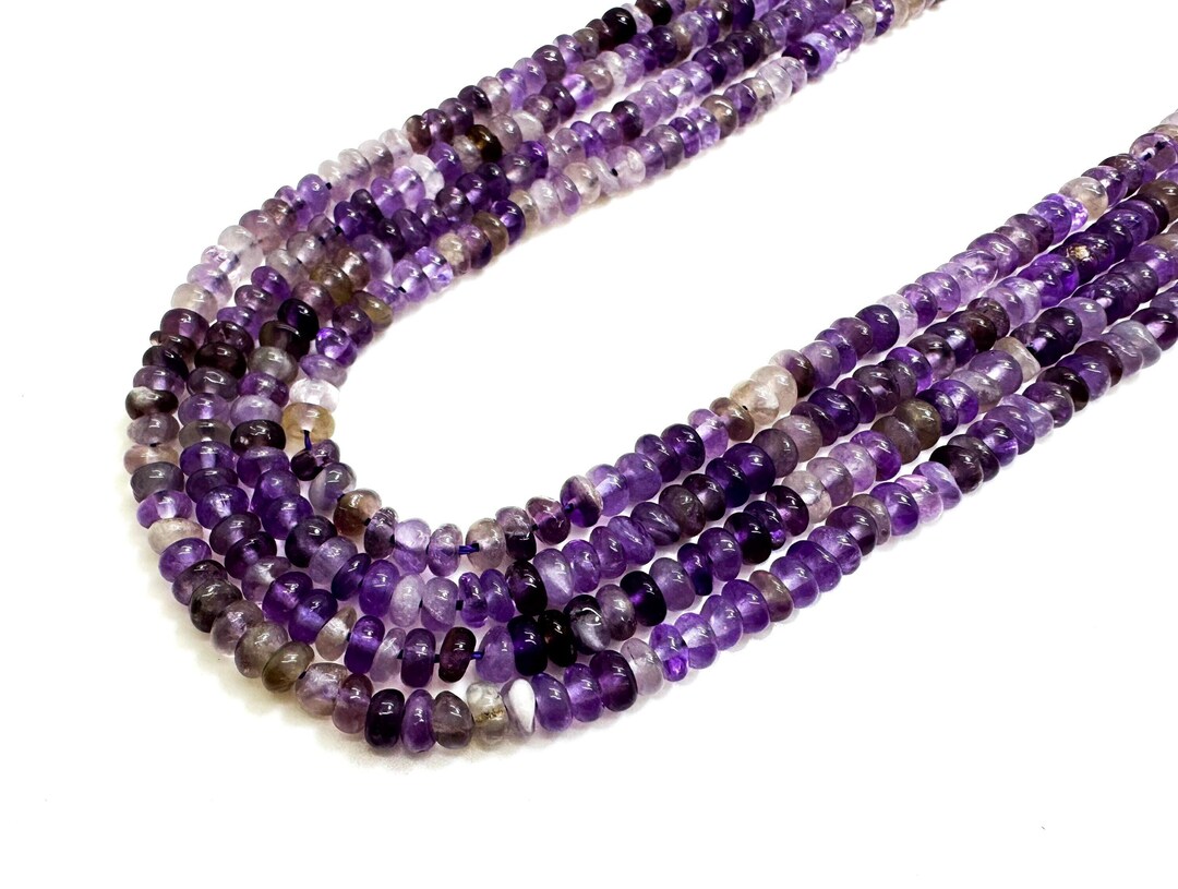 Amethyst Beads, Natural High Quality Purple Amethyst Smooth Polished ...