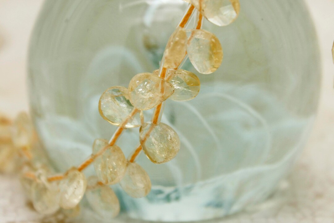Natural Citrine, Yellow Citrine Transparent Faceted Pear Shape Natural ...