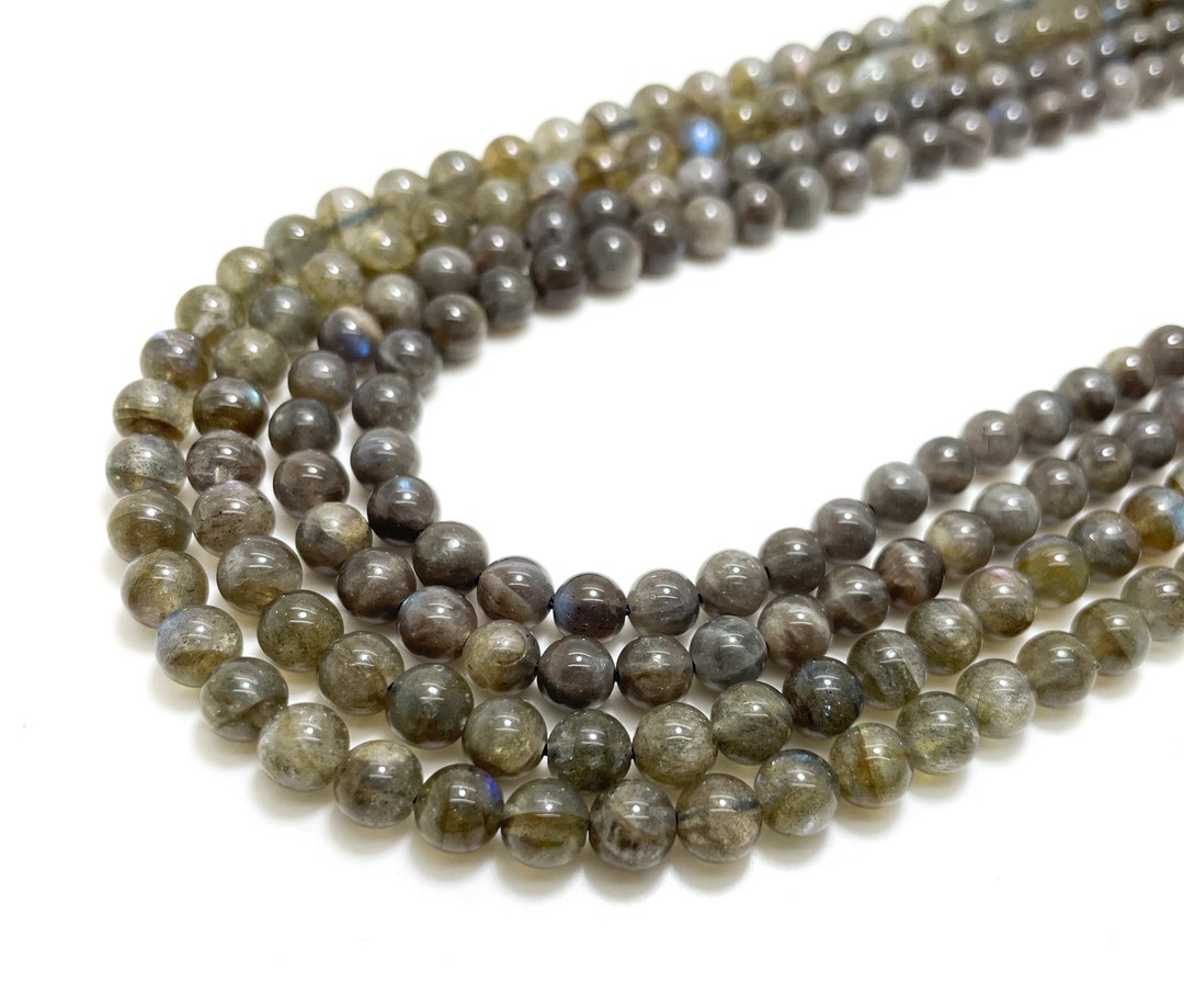 Dark Gray Labradorite, Natural Labradorite Polished Smooth Round Ball ...