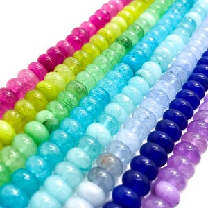 Rainbow Jade, Green Blue Pink Purple Jade Polished 4mm X 6mm 5mm X 8mm ...