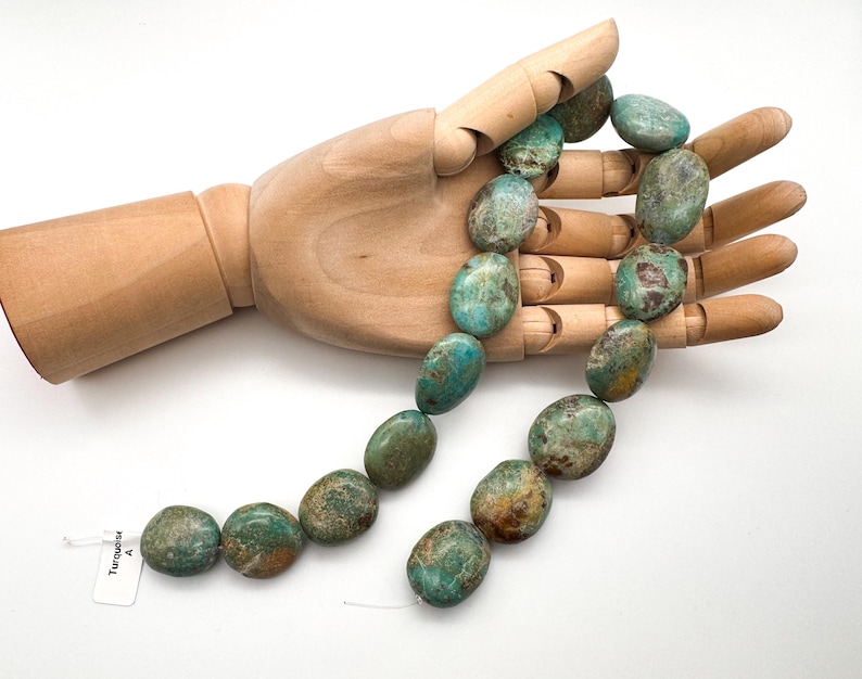 Natural Untreated Turquoise Smooth Large Oversized Chunky Oval Nuggets ...