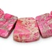Imperial Jasper Flat Trapezoid Teeth Nugget Smooth Pink Nautral Loose ...