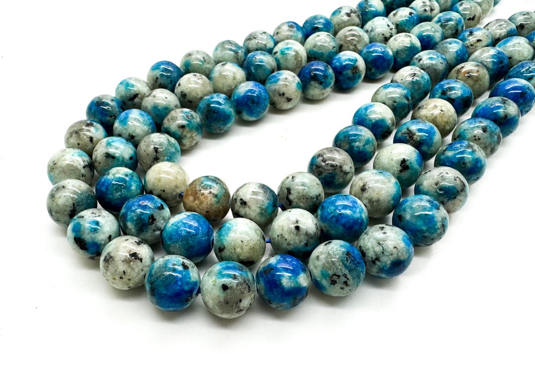 AA Rare Genuine Natural K2 Gemstone Smooth Round Sphere Loose Beads ...
