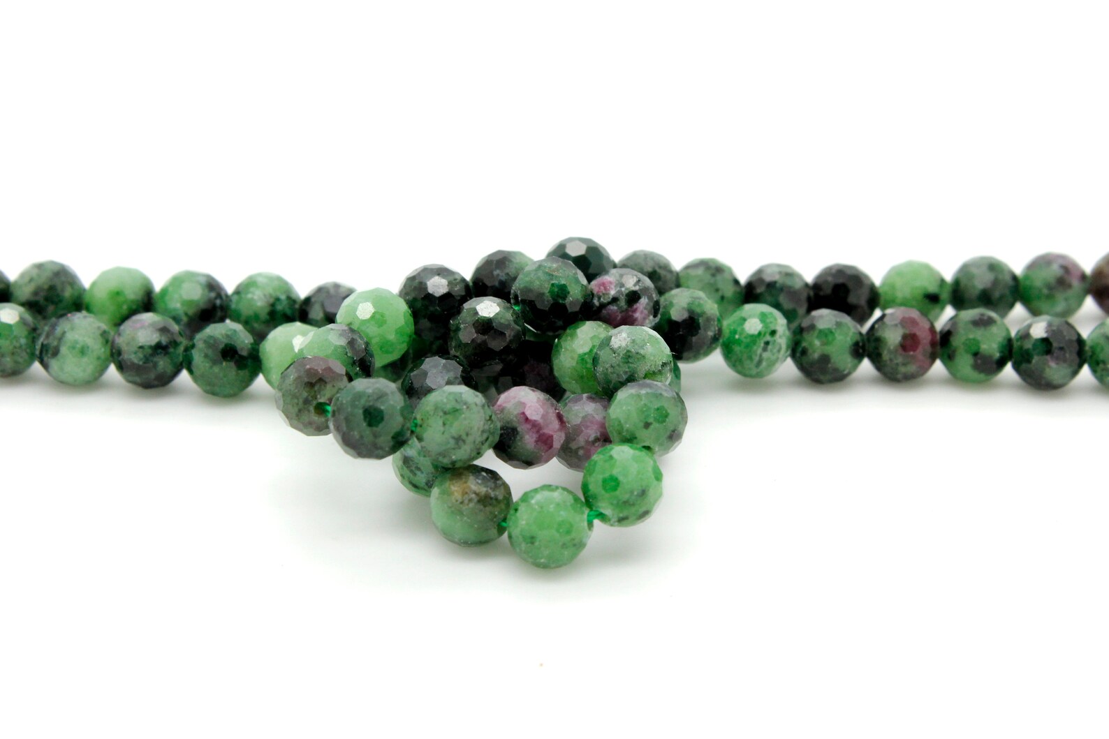 Natural Red Green Ruby Red Green Ruby Zoisite Faceted Sphere - Etsy