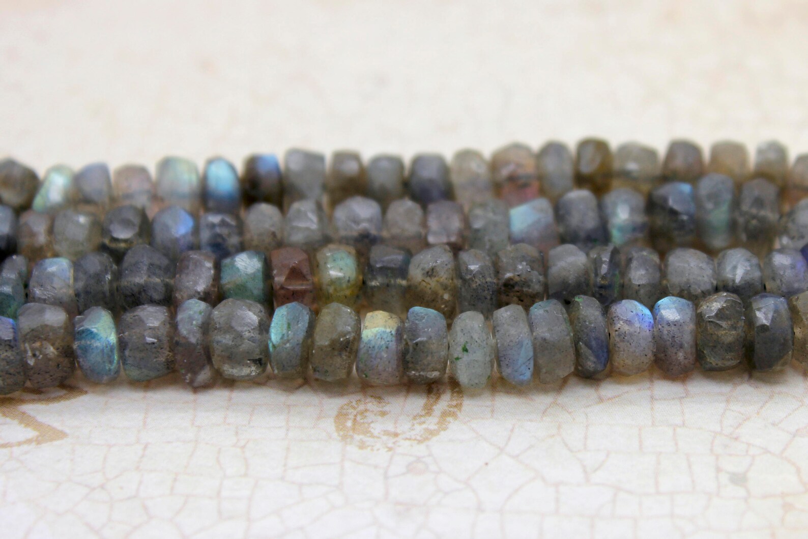 Natural Labradorite, Genuine High Quality Labradorite Faceted Rondelle ...