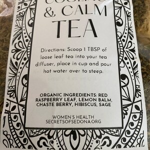 Organic Herbal Tea for Women, Feminine Herbal Blend of Sage, Hibiscus ...