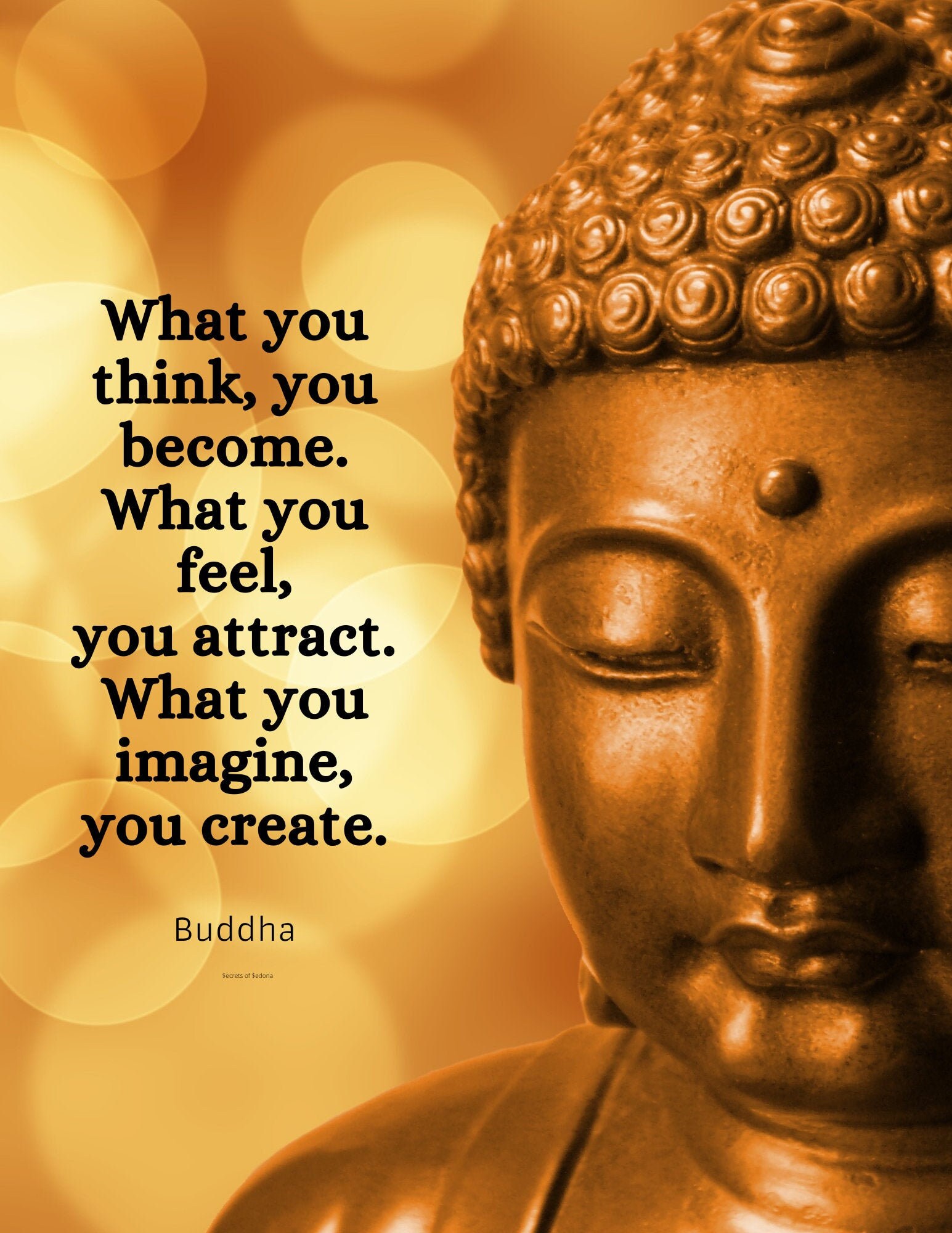 Buddha Original Quote Art to Print 8 x 10 Yoga Studio Art | Etsy