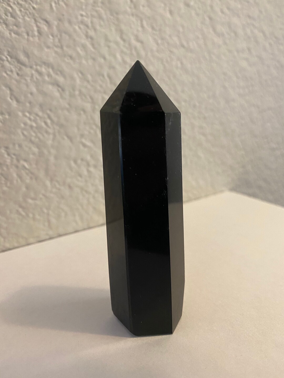 Polished Obsidian Obelisk Crystal for Altar, Gem Crystal Collection ...