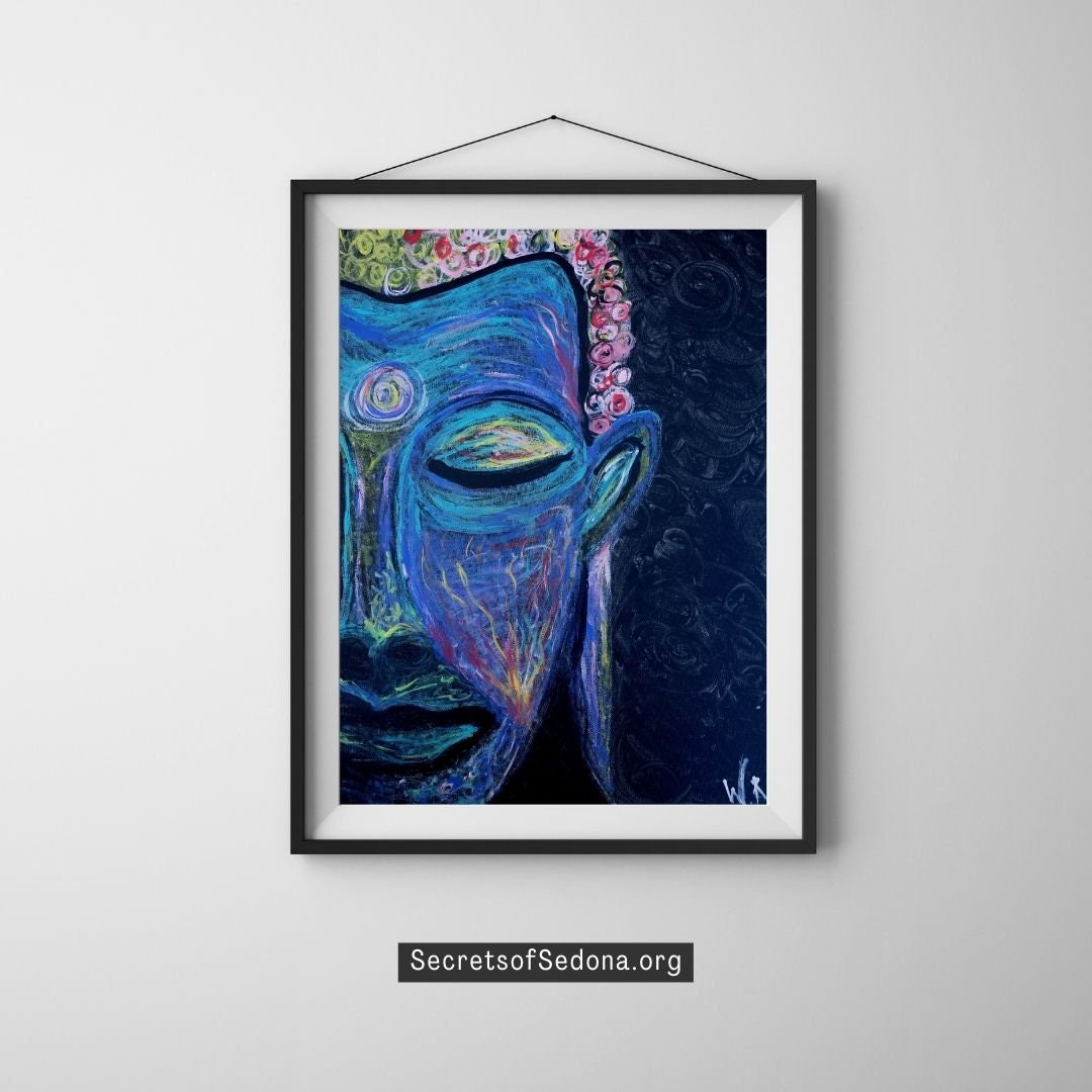 Buddha Art Print of Original Painting, Custom Digital Print to Any Size ...