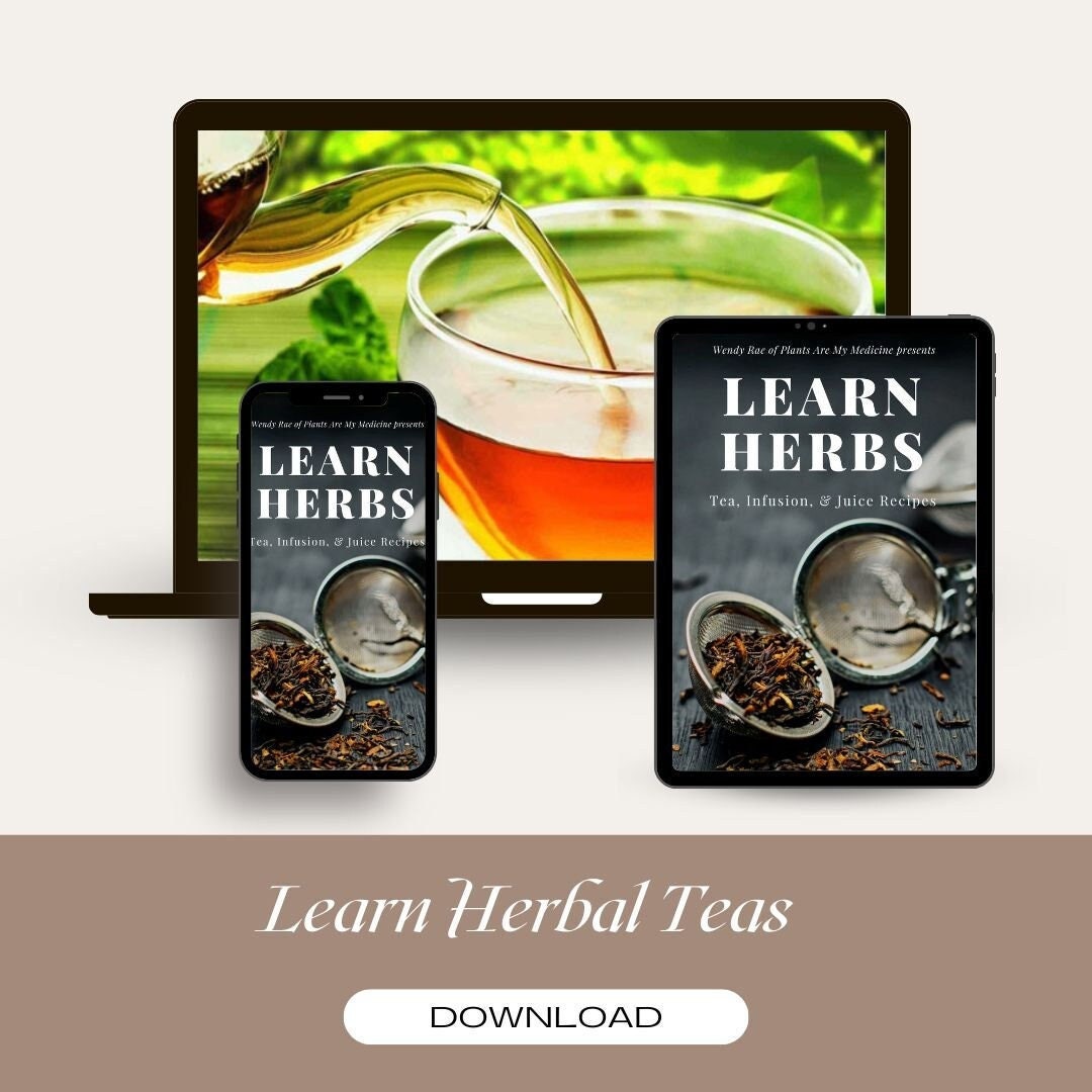 Herbal Tea Recipe Book, Cookbook, Herbalism Cooking Ebook, Learn Herbs ...