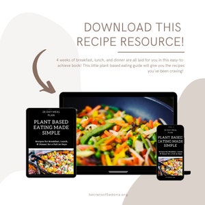 Vegan Cookbook, 28 Day Meal Planner, Easy Recipes, Meal Planning ...