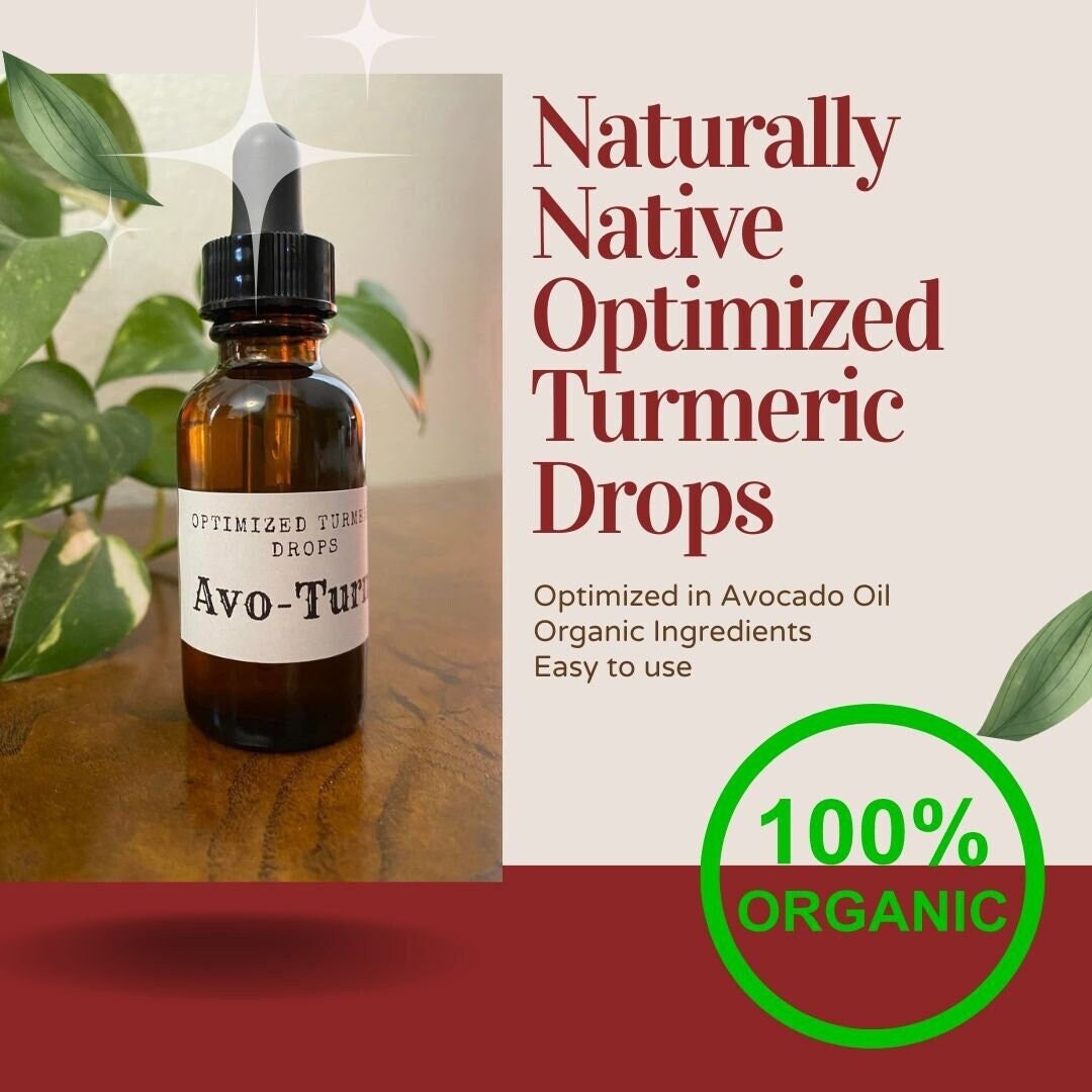 Optimized Organic Turmeric Drops, Curcumin Extract Oil Drops, Men's ...