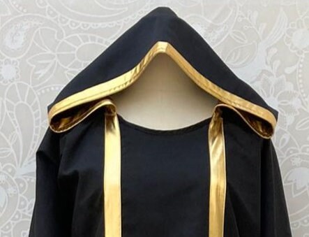 A Tau Hooded Gold Trim Robe Ritual Thelema Golden Dawn/magickal/thelema ...