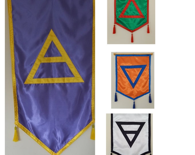 Elemental Banners . Air Earth Elements Fire Golden Dawn - Etsy