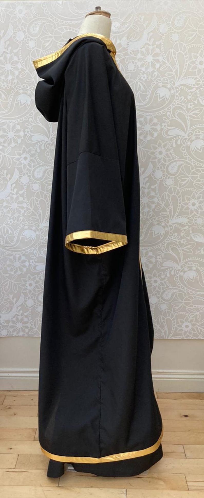 A Tau Hooded Gold Trim Robe Ritual Thelema Golden Dawn/magickal/thelema ...