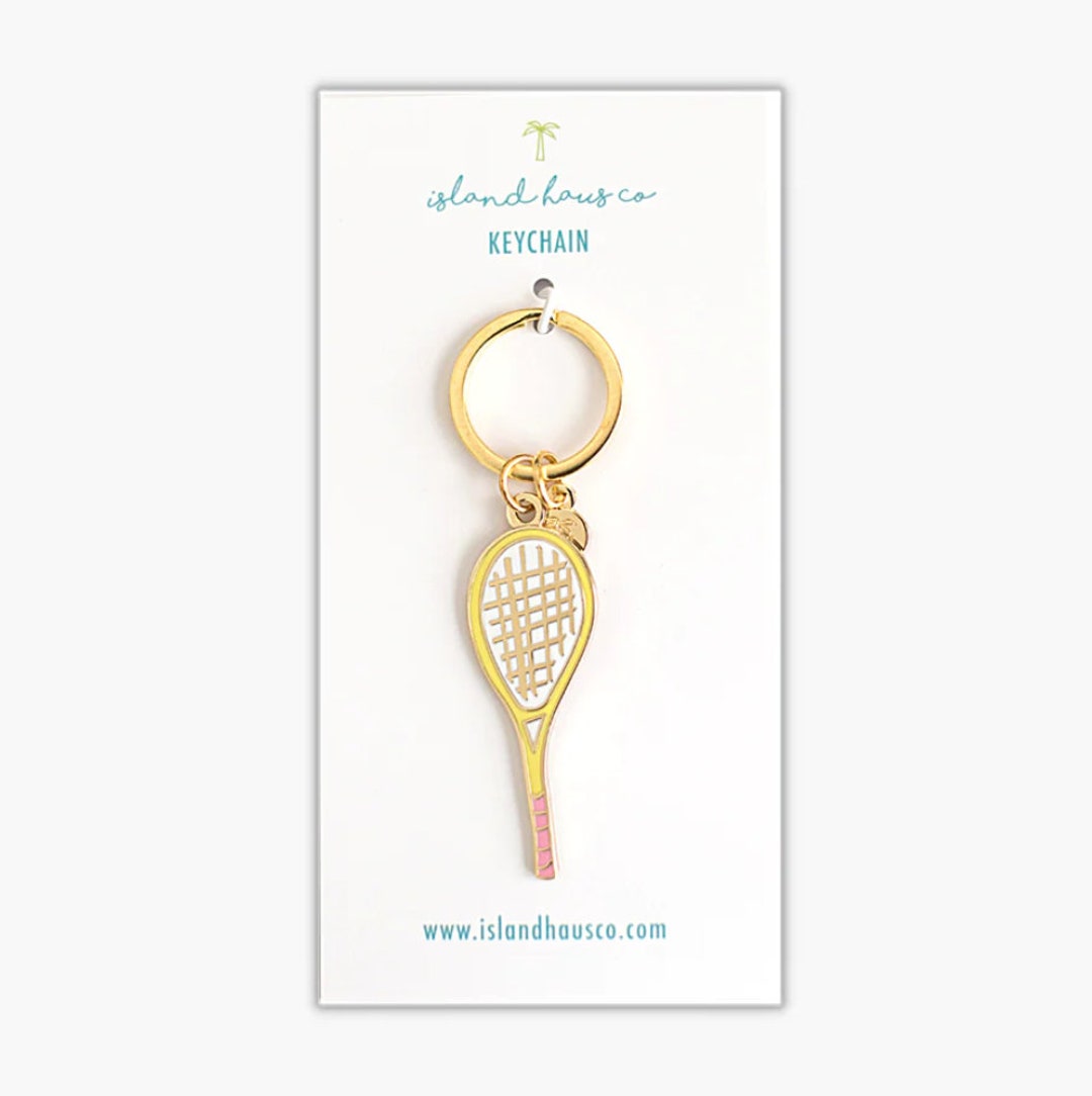 Tennis; Tennis Racket; Keychain; Coastal Gift; - Etsy